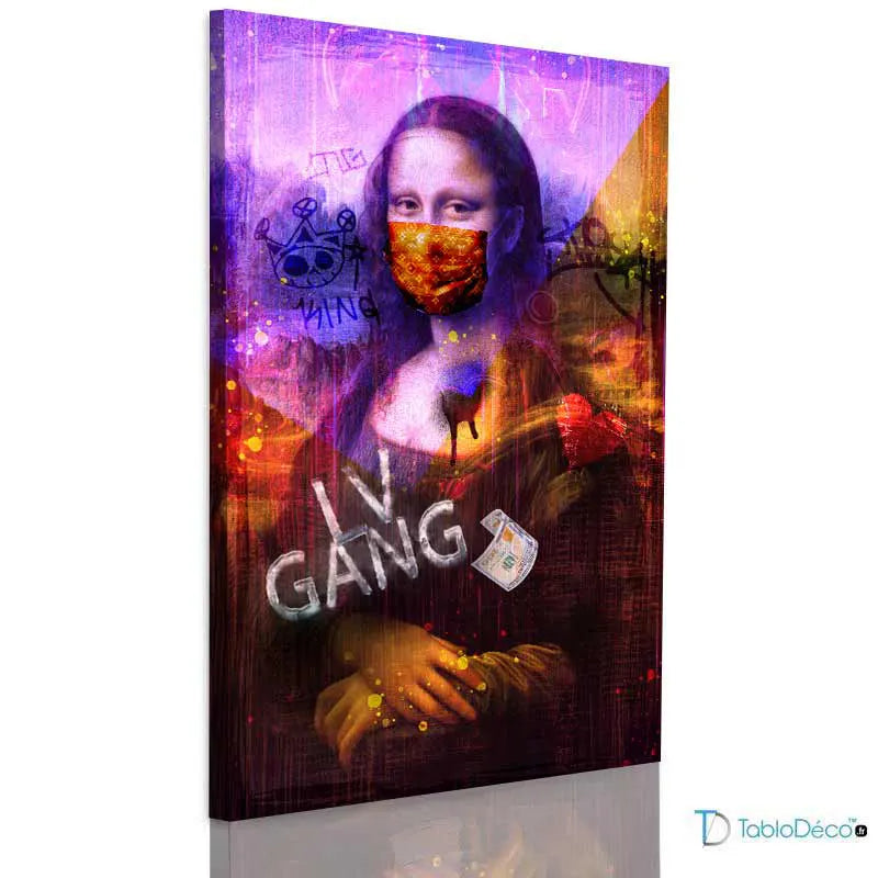 Tableau Joconde Moderne | Toile Mona Lisa Street Art