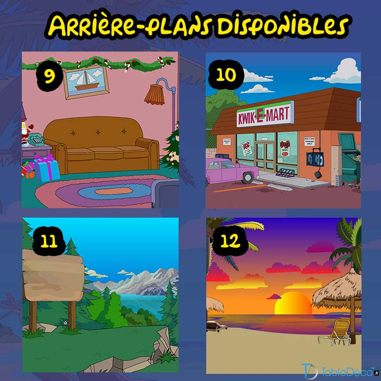 Tableau Simpson Personnalisé sur toile