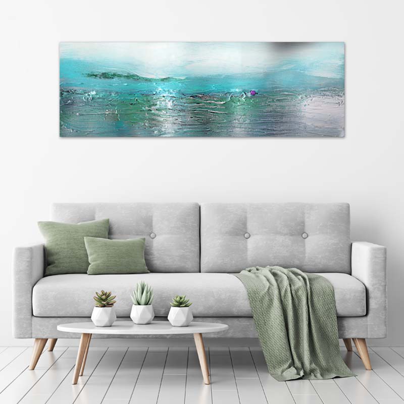 Tableau Abstrait Vert