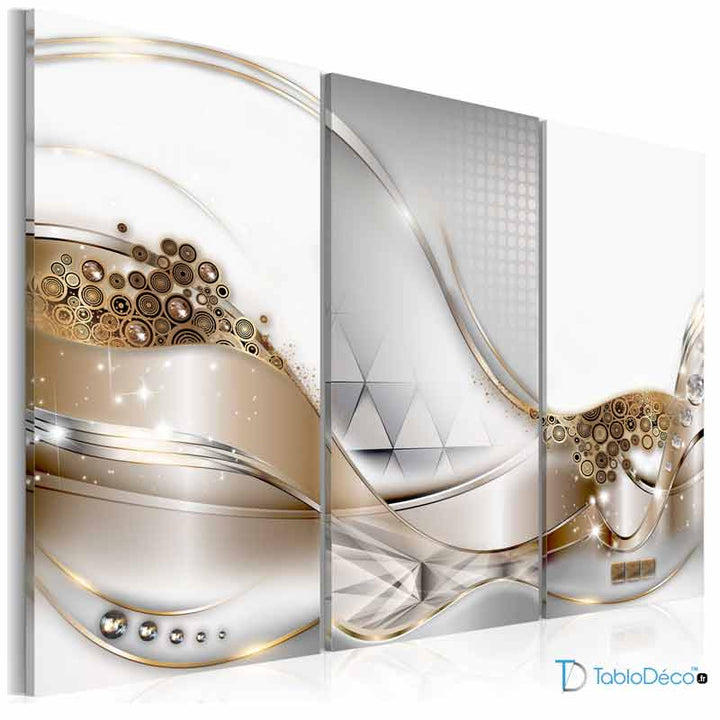 Tableau Triptyque : Toiles design décoratives en 3 parties